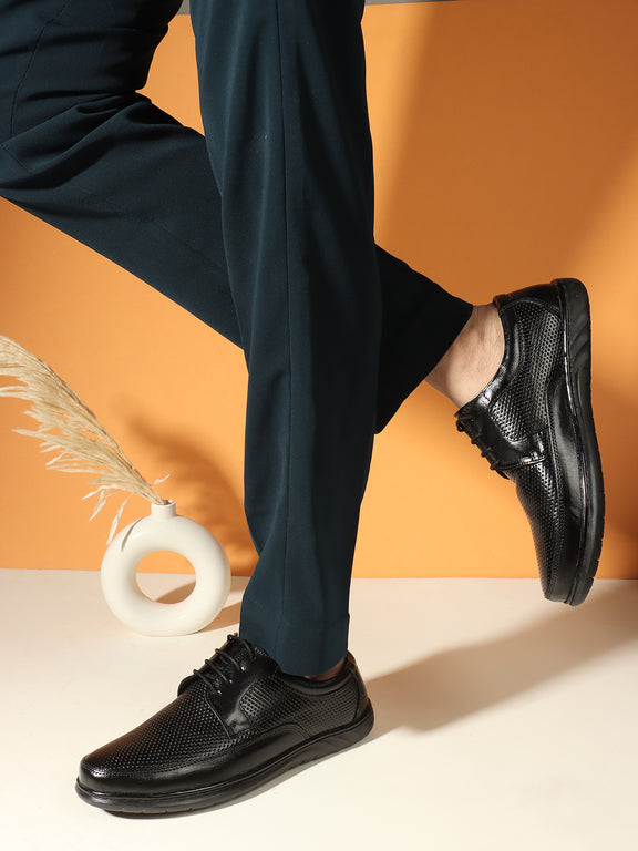 Men's Perforated Panel Derby Comfort Shoes – Iconic Creation Pvt. Ltd